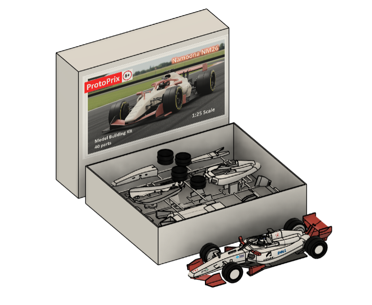 Namoona NM26 Formula 1 Car F1 Car 1:25 Scale Model Building Kit – TinyHobby